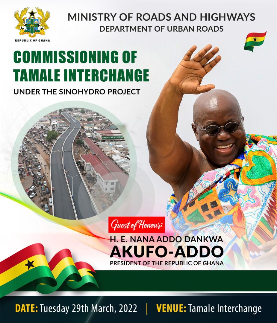 PREZ AKUFO ADDO to Commission Tamale Interchange – Ministry of Roads ...